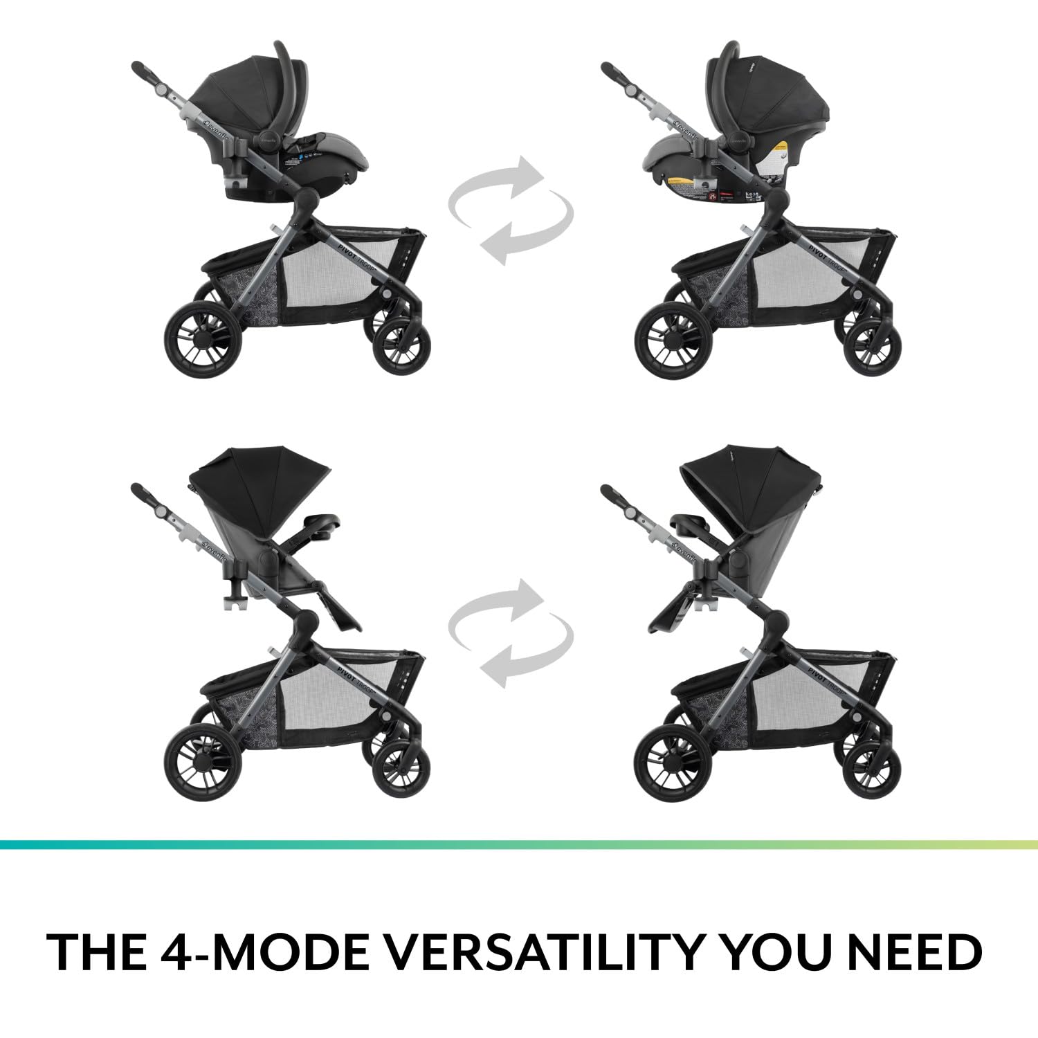 Snapklik.com : Evenflo Pivot Troop Child And Pet Modular Travel System