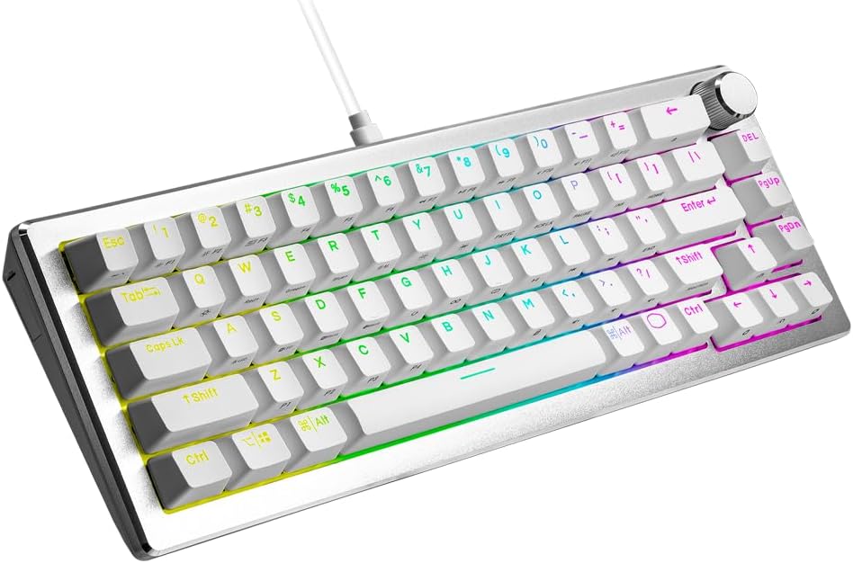 Amazon.com: Cooler Master SK620 60% Silver/White Mechanical Low Profile ...