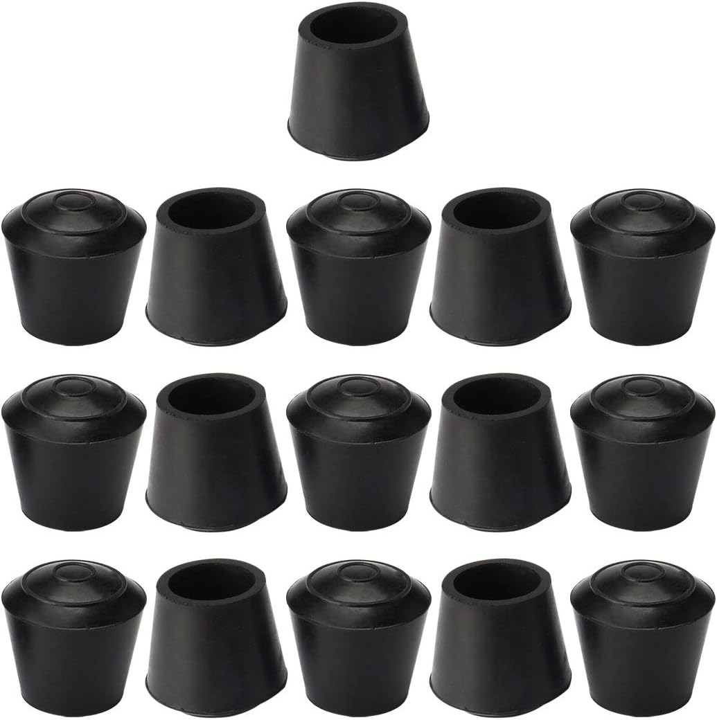 uxcell 12pcs Chair Leg Tips Caps 19mm 3/4 Inch Rubber Furniture Table ...