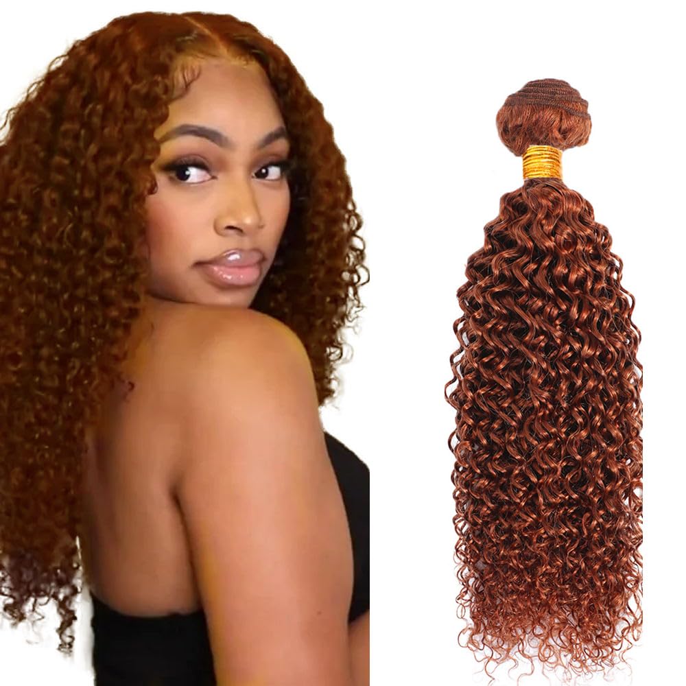 Amazon.com : Red Human Hair Bundles Reddish Kinky Curly Bundles Human ...