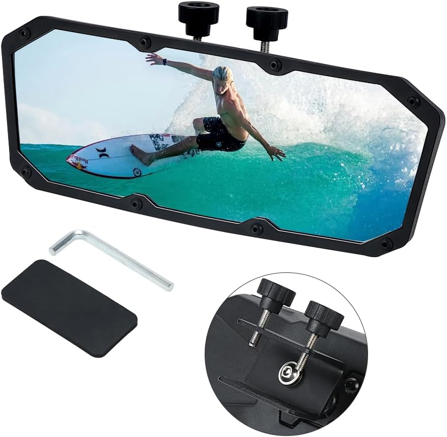 Amazon.com: Rear View Boat Mirror 4.2"x11", Universal Marine Mirrors ...