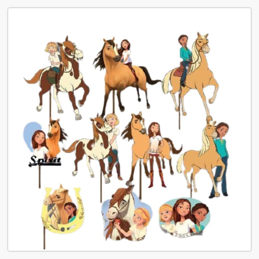 Amazon.com - Spirit Riding Free Badge Sticker Bumper Sticker Vinyl Decal 5