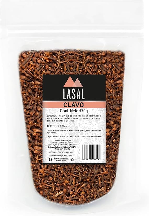 Clavo entero 170 Gramos Pouch Resellable Lasal : Amazon.com.mx ...