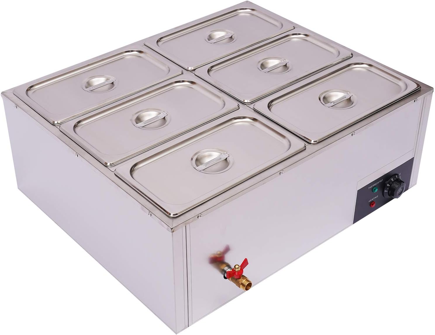 Amazon.com: Food Warmers Self Heaters Steam Tables Stainless Steel ...