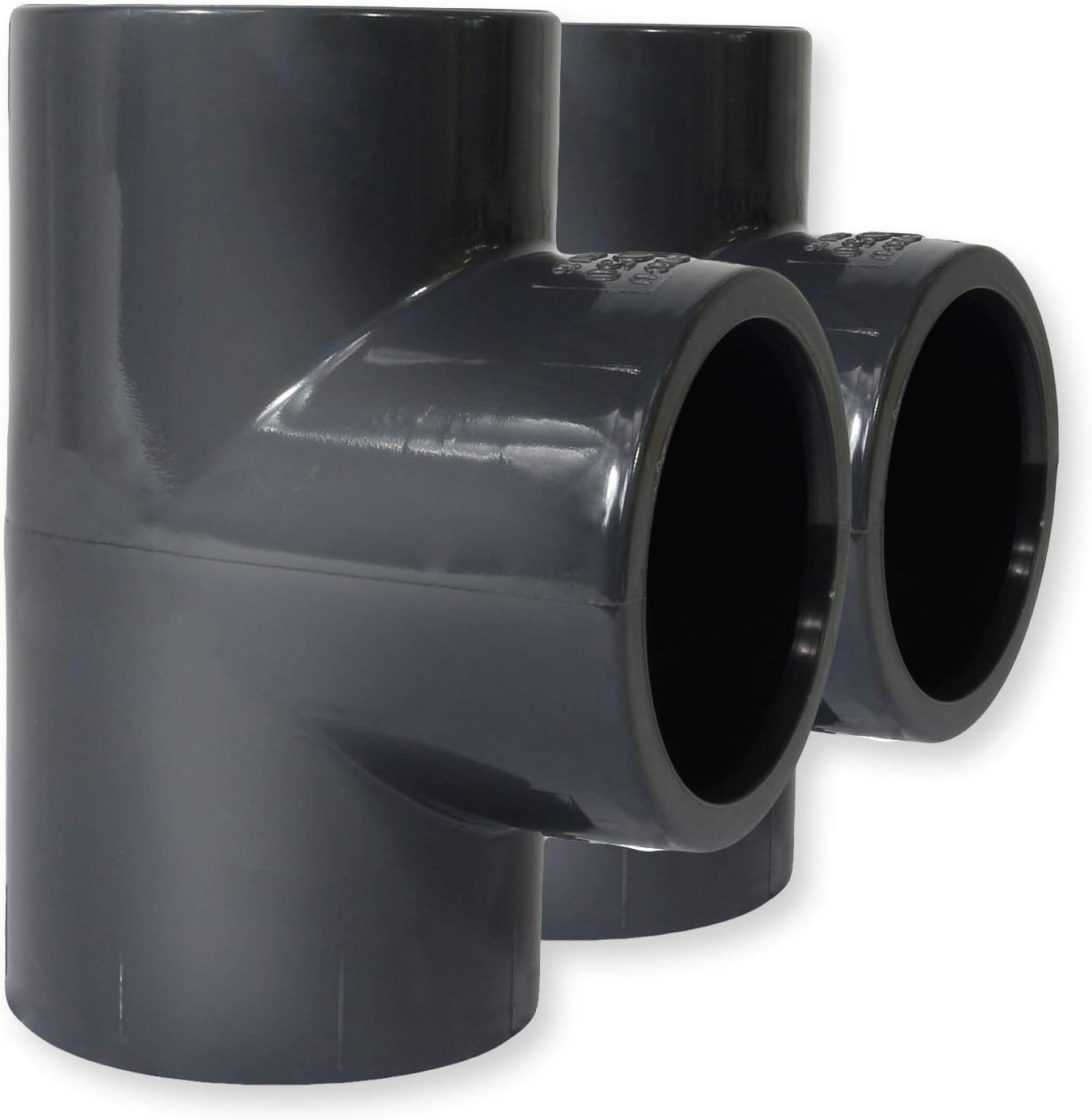 PVC Rohr PN10, Stange 1m x 50mm, PVC-U Druckrohr Fitting Kleberohr ...