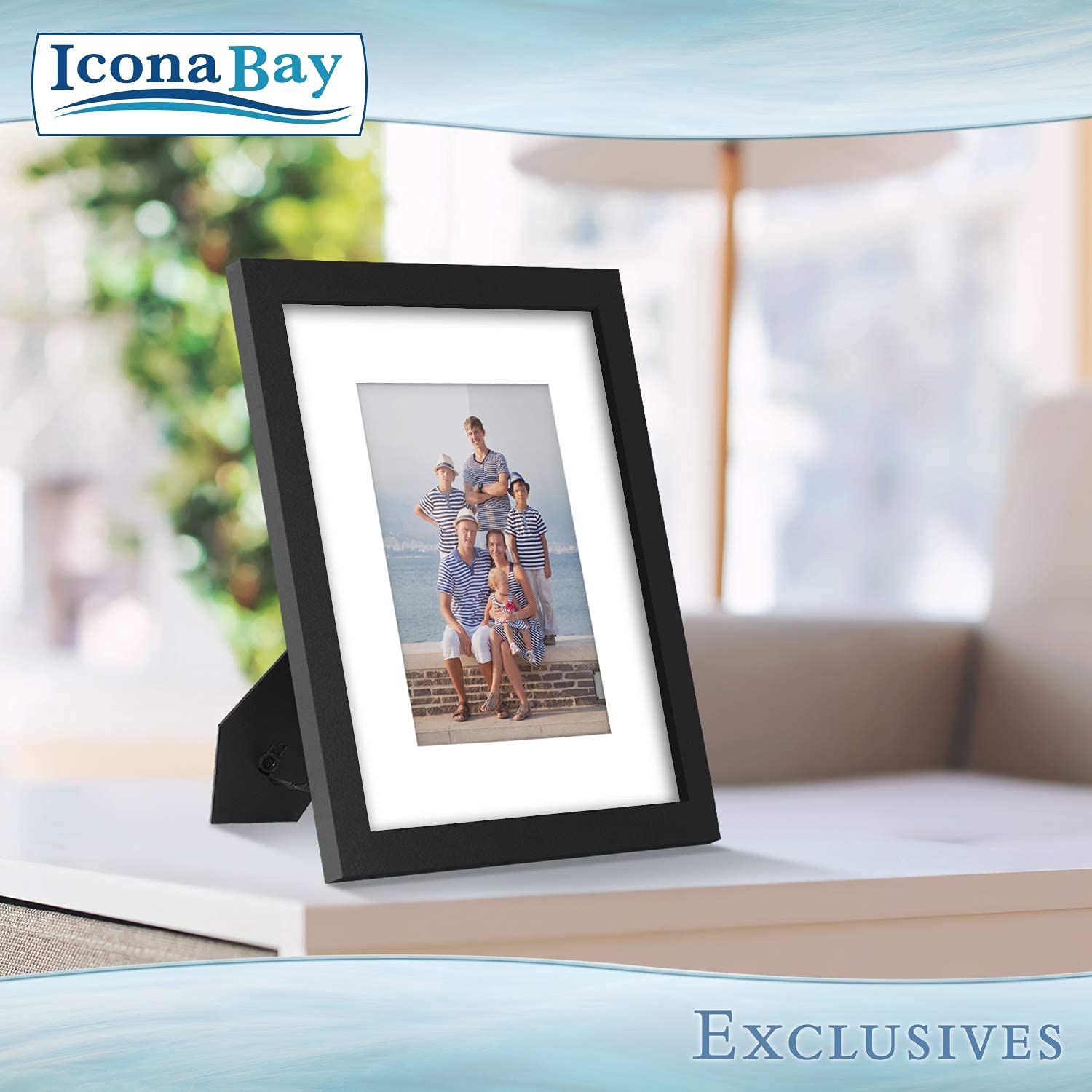 Snapklik.com : Icona Bay - 8x10 Black Picture Frame