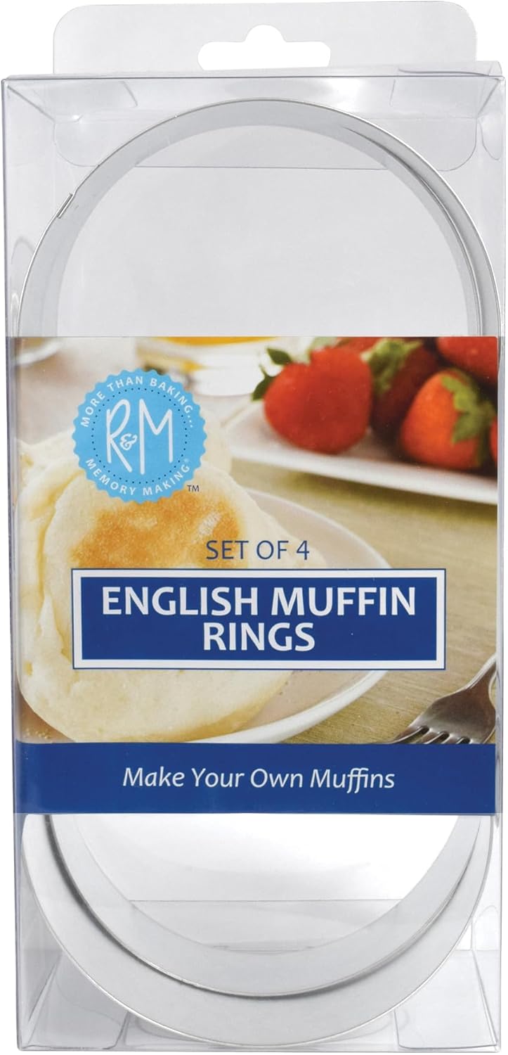 Amazon.com: R&M International English Muffin Rings, Set of 4: Baking ...