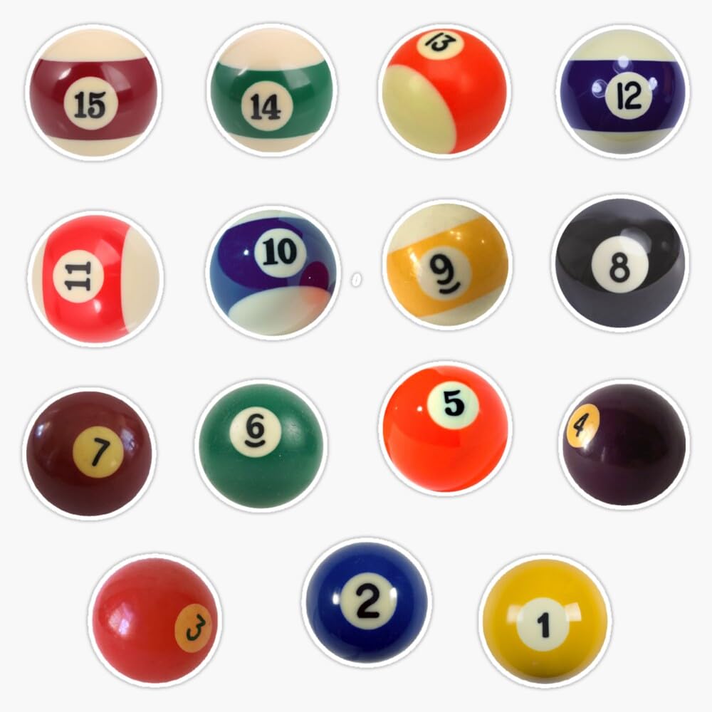 Amazon.com: Vintage Billiard 8 Ball Indie Pack Sticker Vinyl Waterproof ...