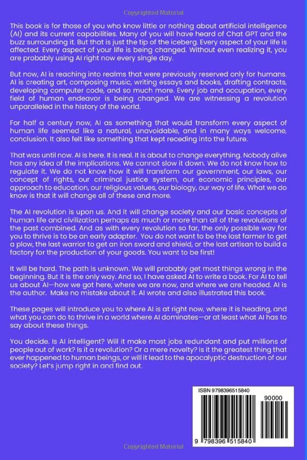 Snapklik.com : A Book About AI Written By AI: How ChatGPT And ...