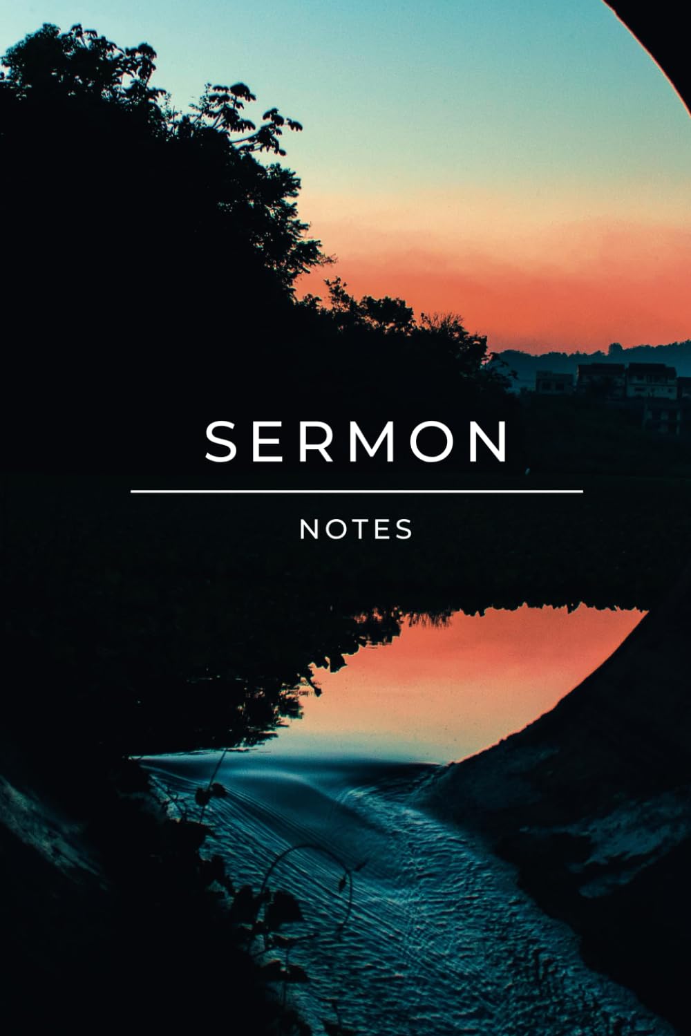 Sermon Notes: Weekly Reflection Notebook, Sunset, 6x9, 108 pages ...