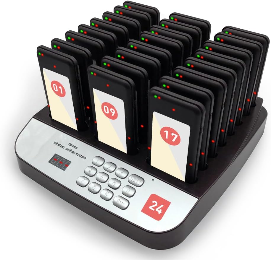 Amazon.com: NOLAS Restaurant Pager System, Pagers for Restaurants, Long ...