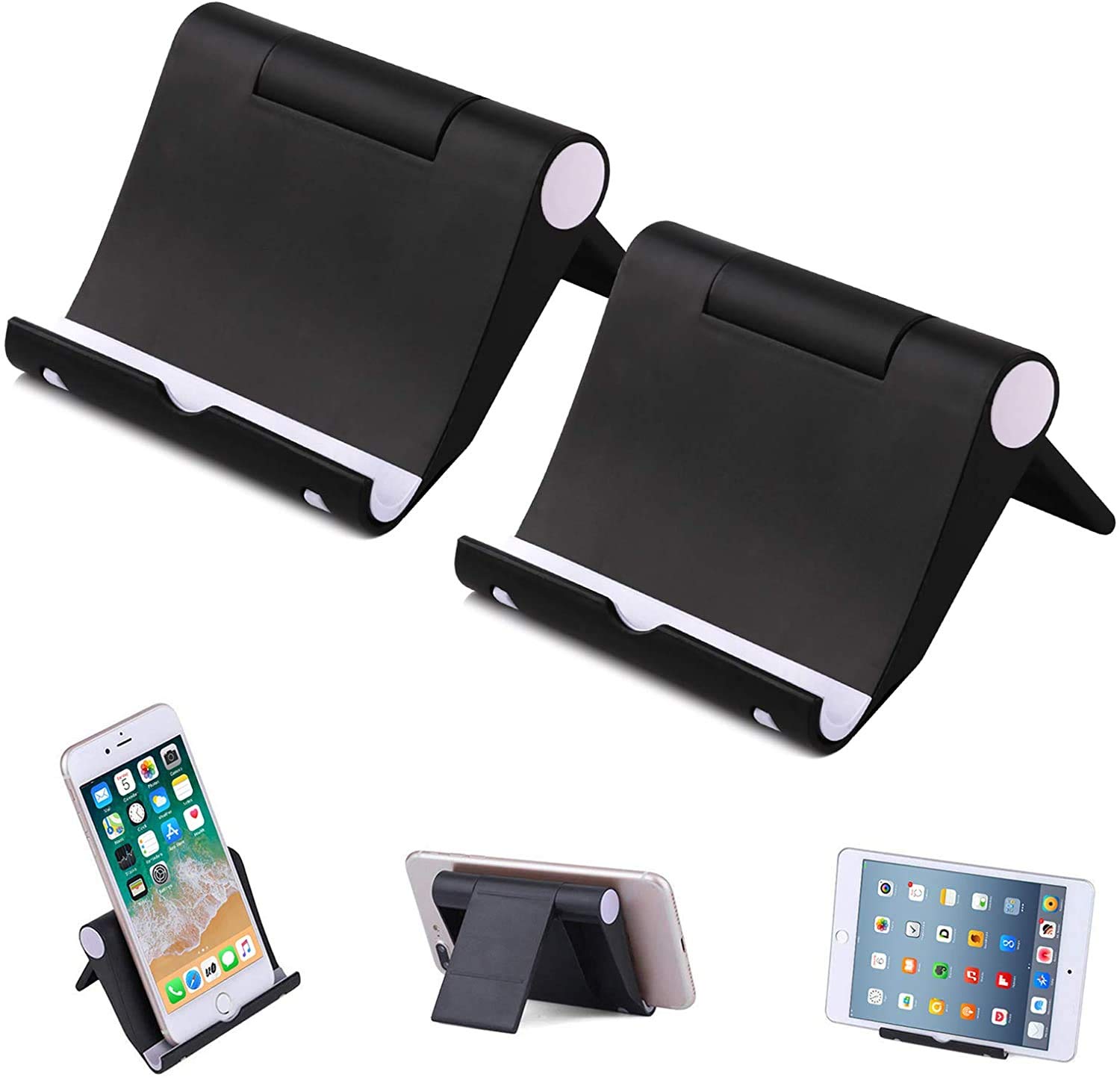 STRIFF Mini Mobile Stand, Set of 2 PCS Universal Foldable Pocket Size ...