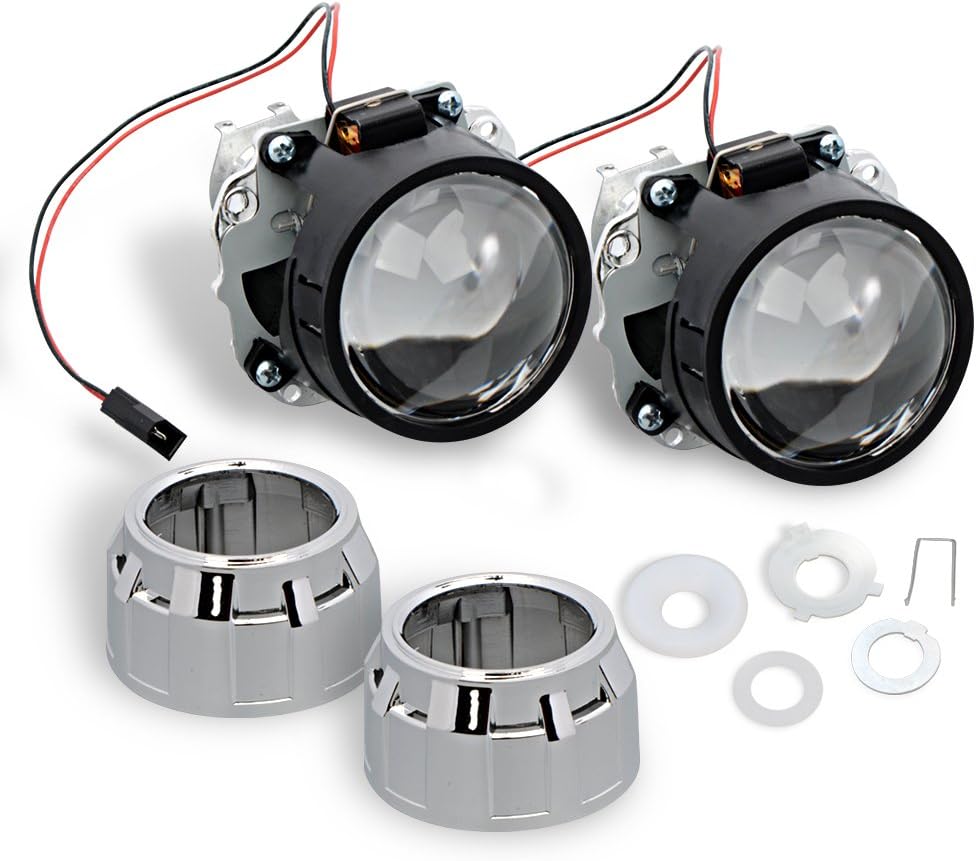 Nilight - 10041P 2.5" Mini Projector Lens for H1 Bulb Headlights ...