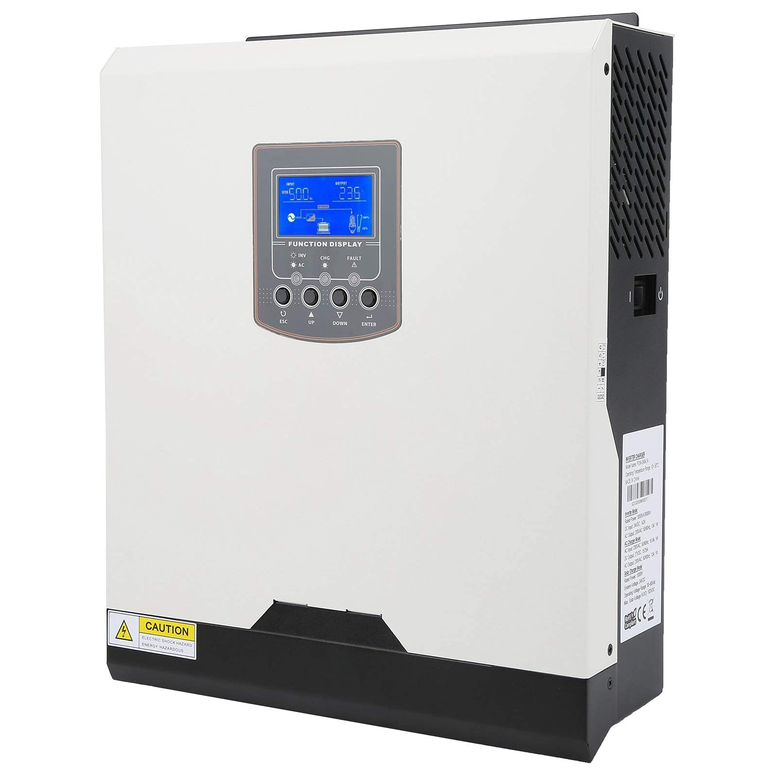 Buy 24VDC Solar Inverter 3KVA 3KW, 40A MPPT Pure Sine Wave Inverter ...