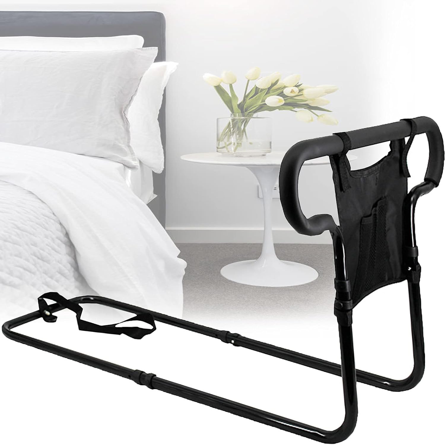 ADIREE Get Up Handrail,Bed Standing Aid for Seniors,Bed Assist Bar with ...