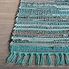 Amazon.com: SAFAVIEH Rag Rug Collection Accent Rug - 2' x 3', Turquoise ...