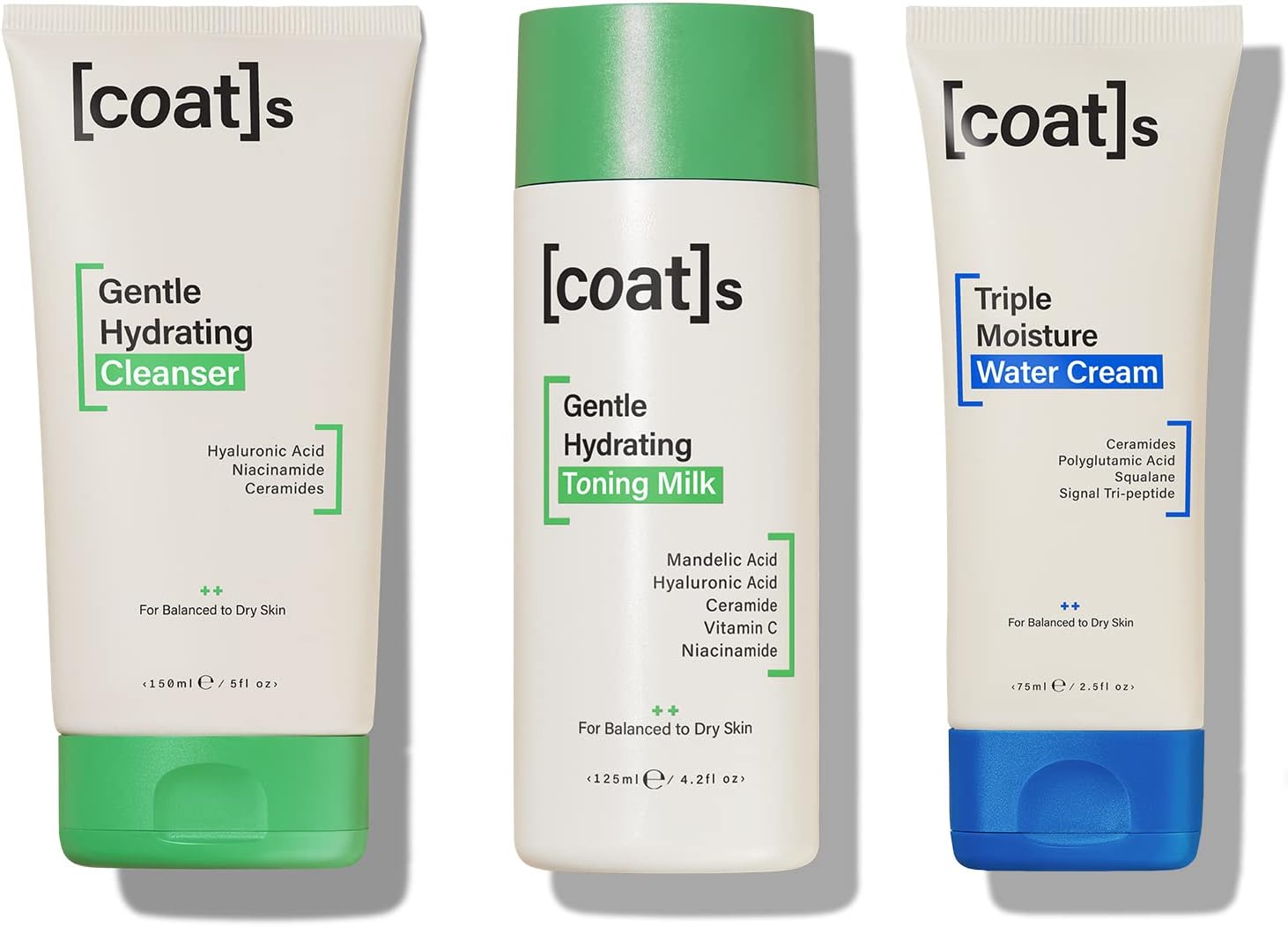 Amazon.com: Coats Skin Care Set Bundle, Gentle Hydrating Face Cleanser ...