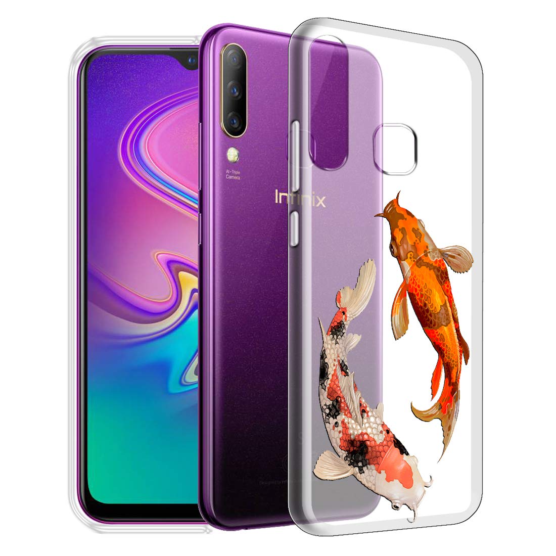Fashionury Beautiful Fish Back Cover for Infinix S4 with Full Proof ...