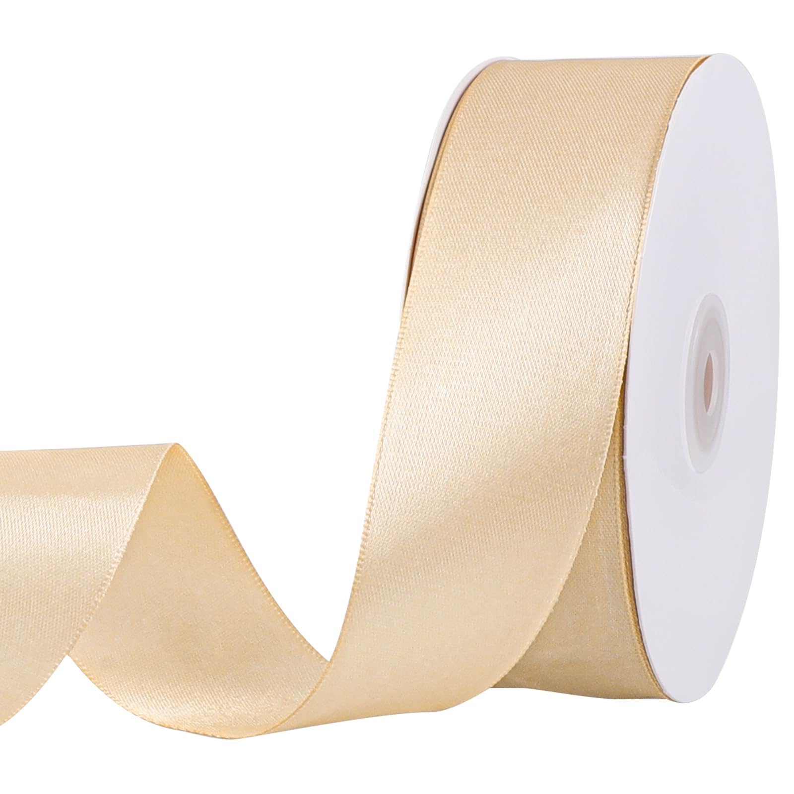 Amazon.com: Double Faced Champagne Gold Ribbon, 60 Yards 1 1/2 inch ...
