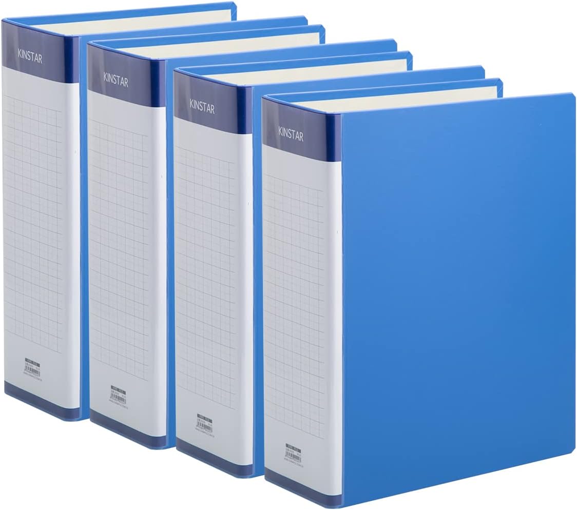 Amazon | コクヨ ファイル パイプ式ファイル エコツインR(両開き) A4 2穴 400枚収容 青 フ-RT640B | パイプ式 ...