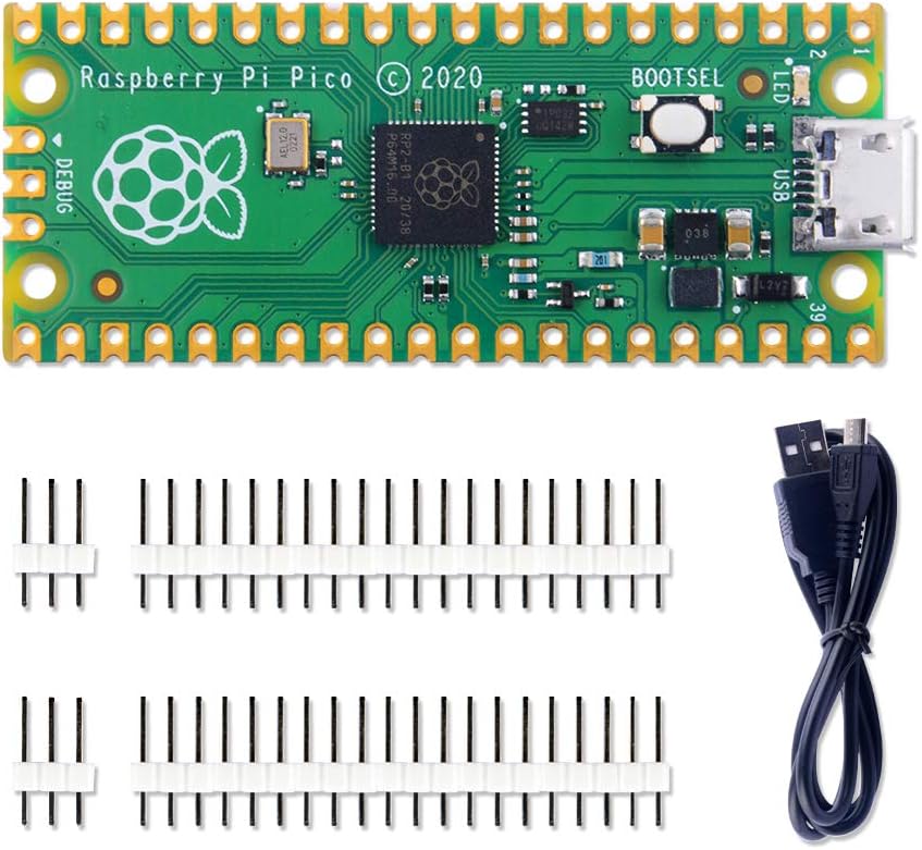 Freenove Raspberry Pi Pico Board Pre Soldered Header Dual Core Arm Cortex M0 Microcontroller