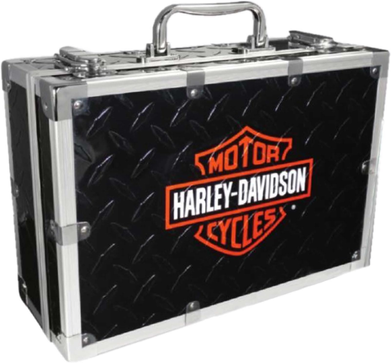 Amazon.com: Harley-Davidson Collector's 96 Ct. Poker Chip Leather Grain ...