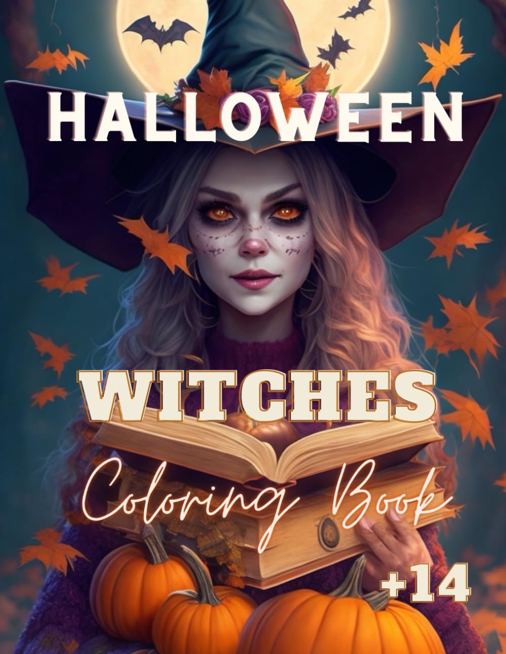 Amazon.com: Halloween Witches Coloring Book: Beautiful and terrifying ...
