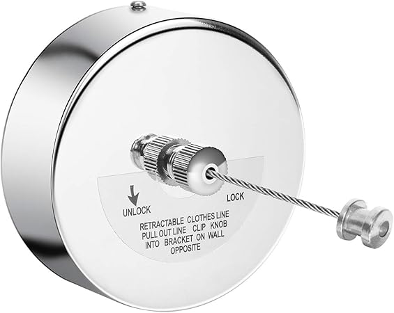 Amazon.com: MANGZ Retractable Clothesline 304 Stainless Steel Heavy ...