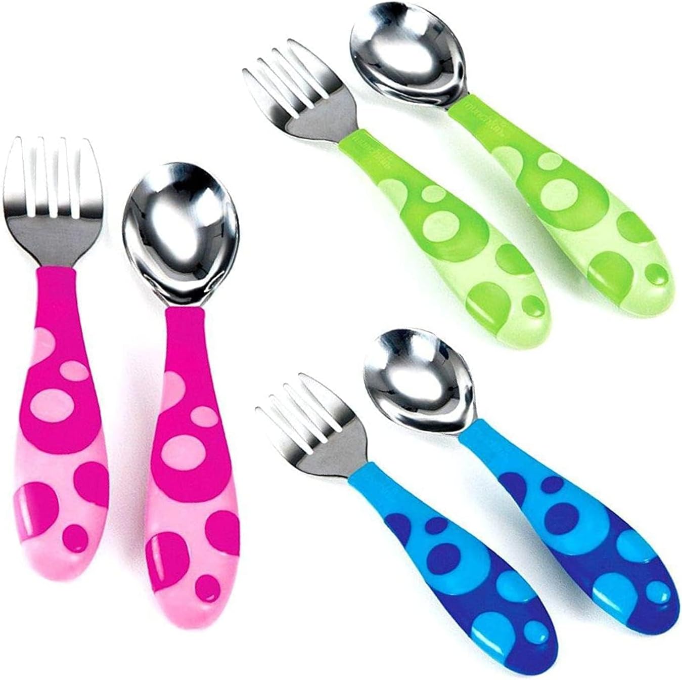 Munchkin Toddler Fork and Spoon Set (1 Spoon and 1 Fork ) Assorted ...
