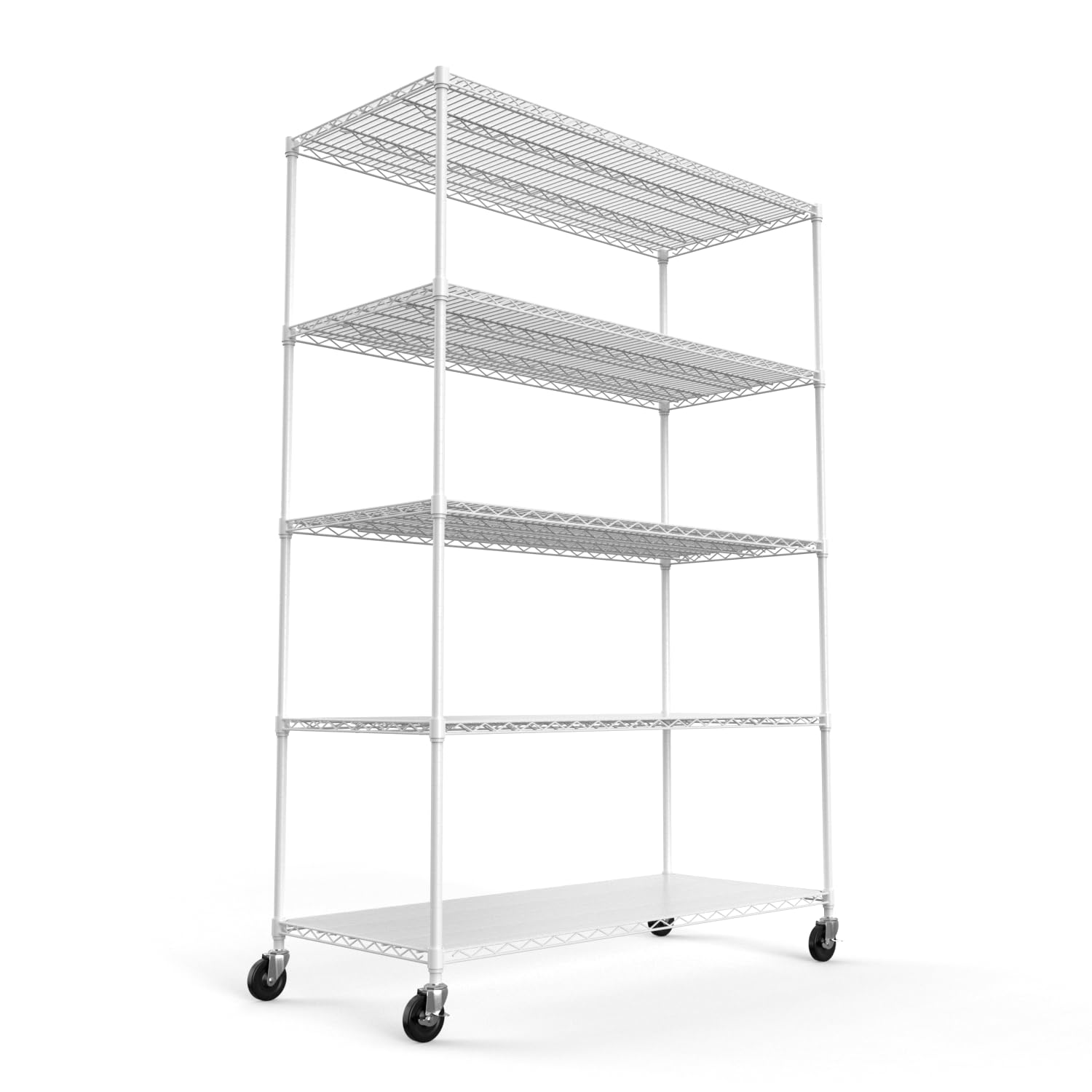 Amazon.com: Wire Shelving Unit 5 Tier NSF Metal Shelf,6000lbs Capacity ...