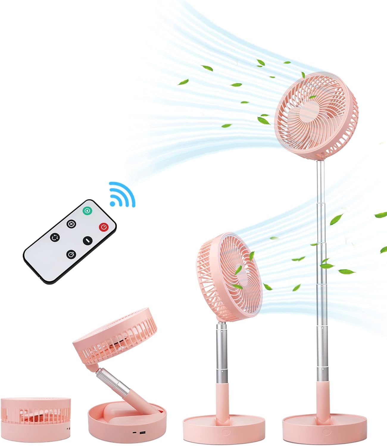 Amazon.com: Primevolve Battery Operated 110 Degree Oscillating Fan with ...