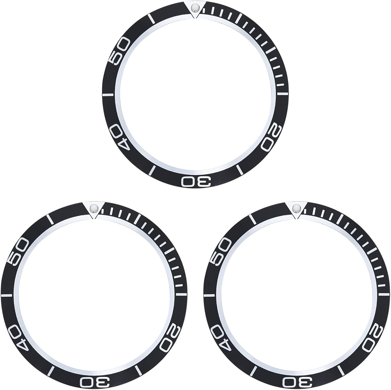 Amazon.com: Ewatchparts 3 BEZEL INSERT COMPATIBLE WITH OMEGA WATCH ...