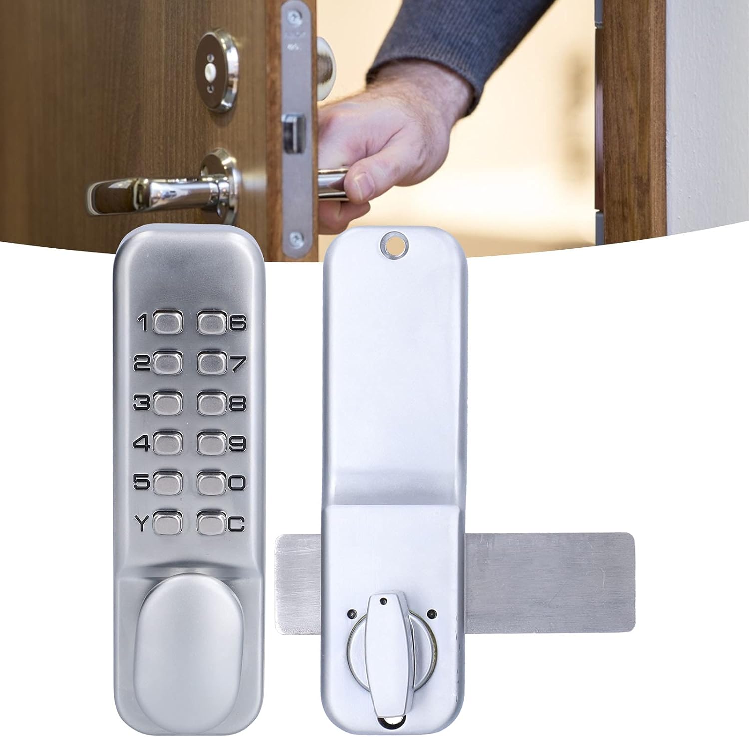 Mechanical Combination Lock, Digital Door Lock, Deadbolt Mechanical ...