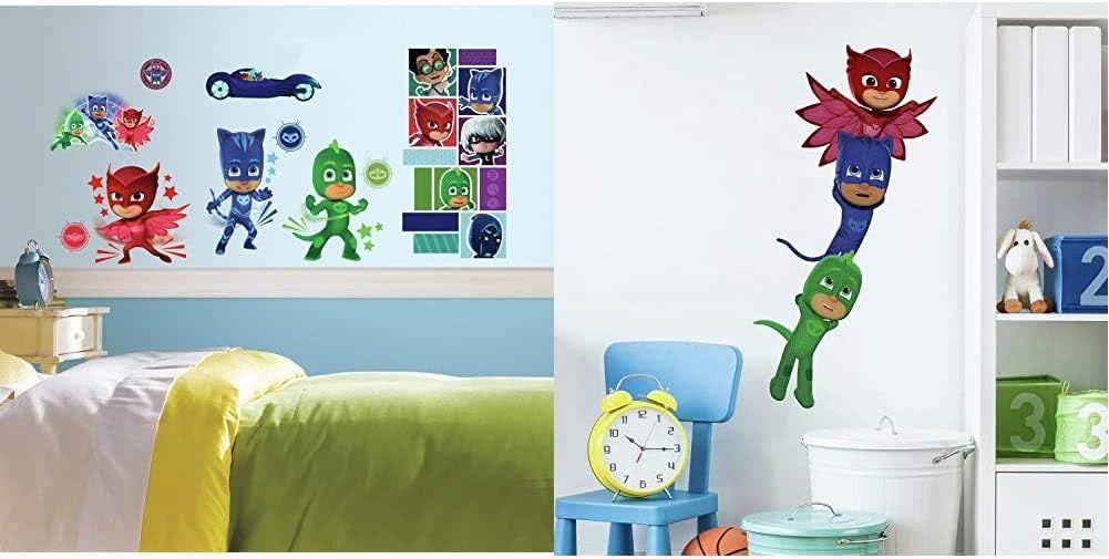 RoomMates PJ Masks & PJ Masks Superheroes Peel and Stick Wall Decals ...