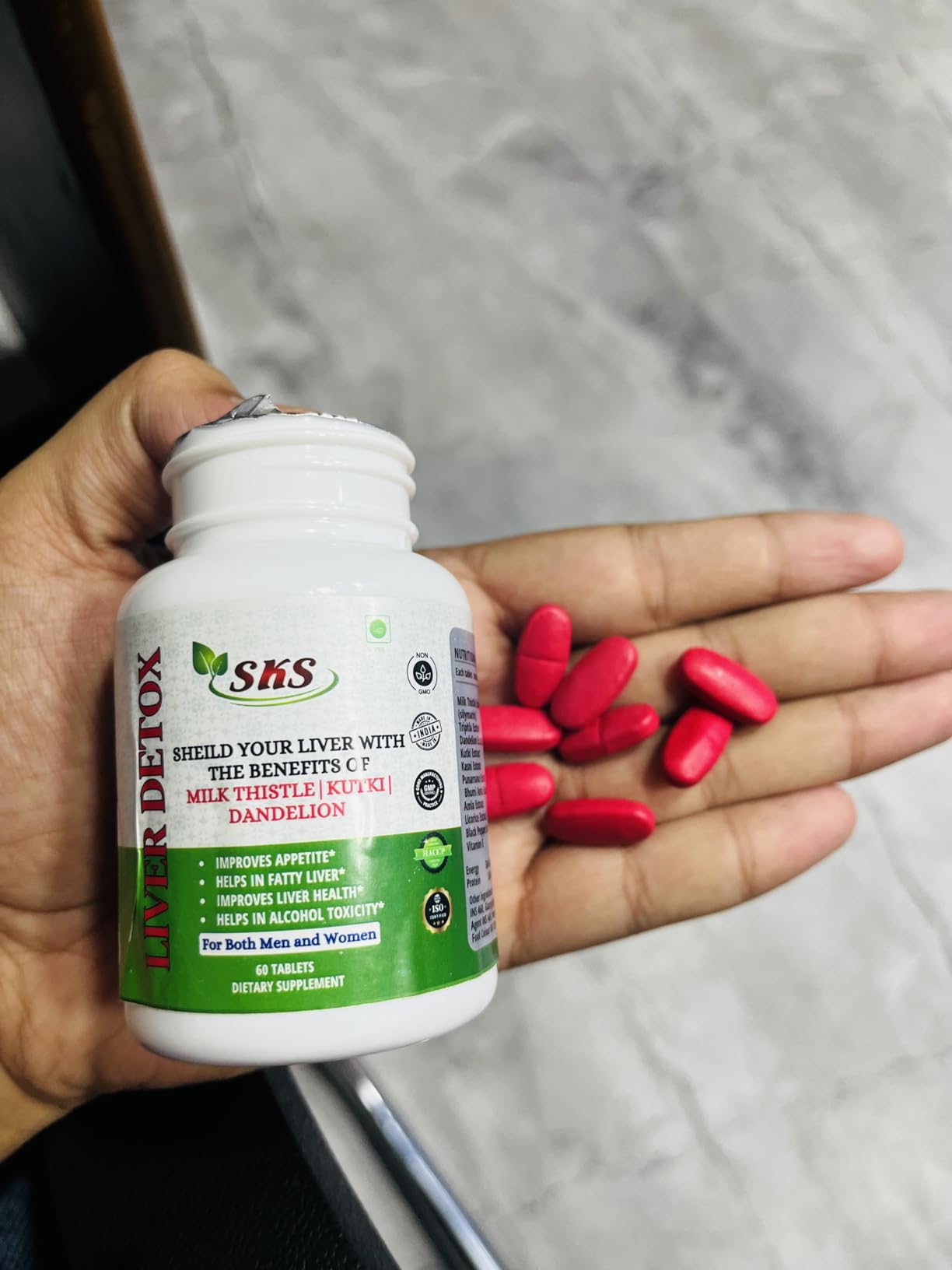 SKS LIVER DETOX TABLETS LIVER SUPPLEMENT WITH MILK THISTLE, VITAMIN E ...