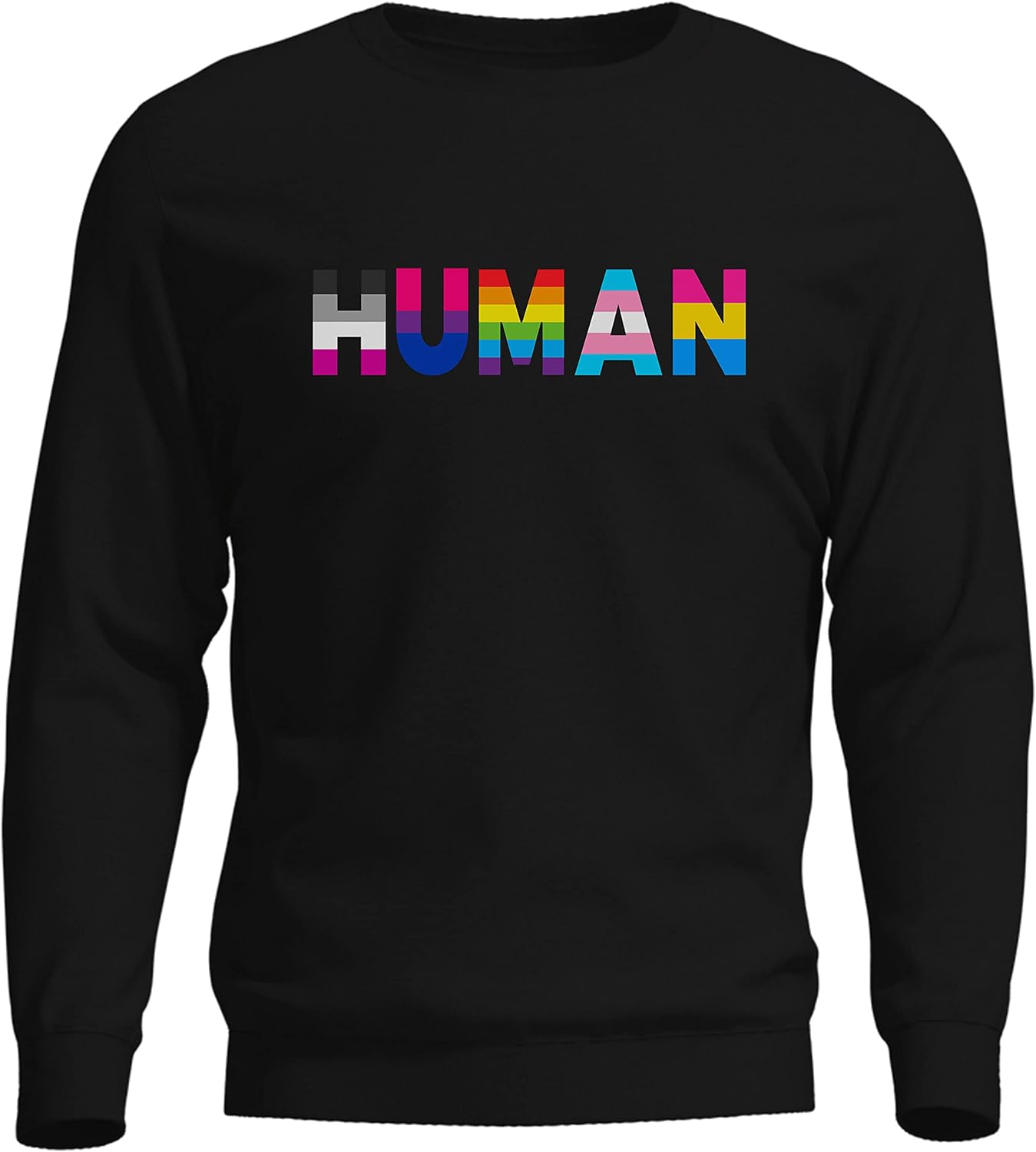 ROSETRAIL Human LGBT Rainbow Flag Gay Pride Month Unisex Sweater ...