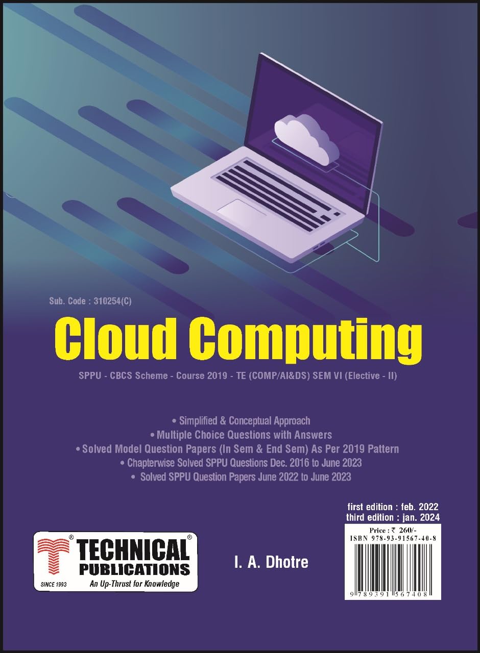 Cloud Computing for SPPU 19 Course (TE - SEM VI - COMP - 310254(C)) - Elective II : Amazon.in: Books