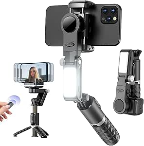 Amazon.com: Bauzrryi Gimbal Stabilizer, Extendable Auto Balance Selfie ...
