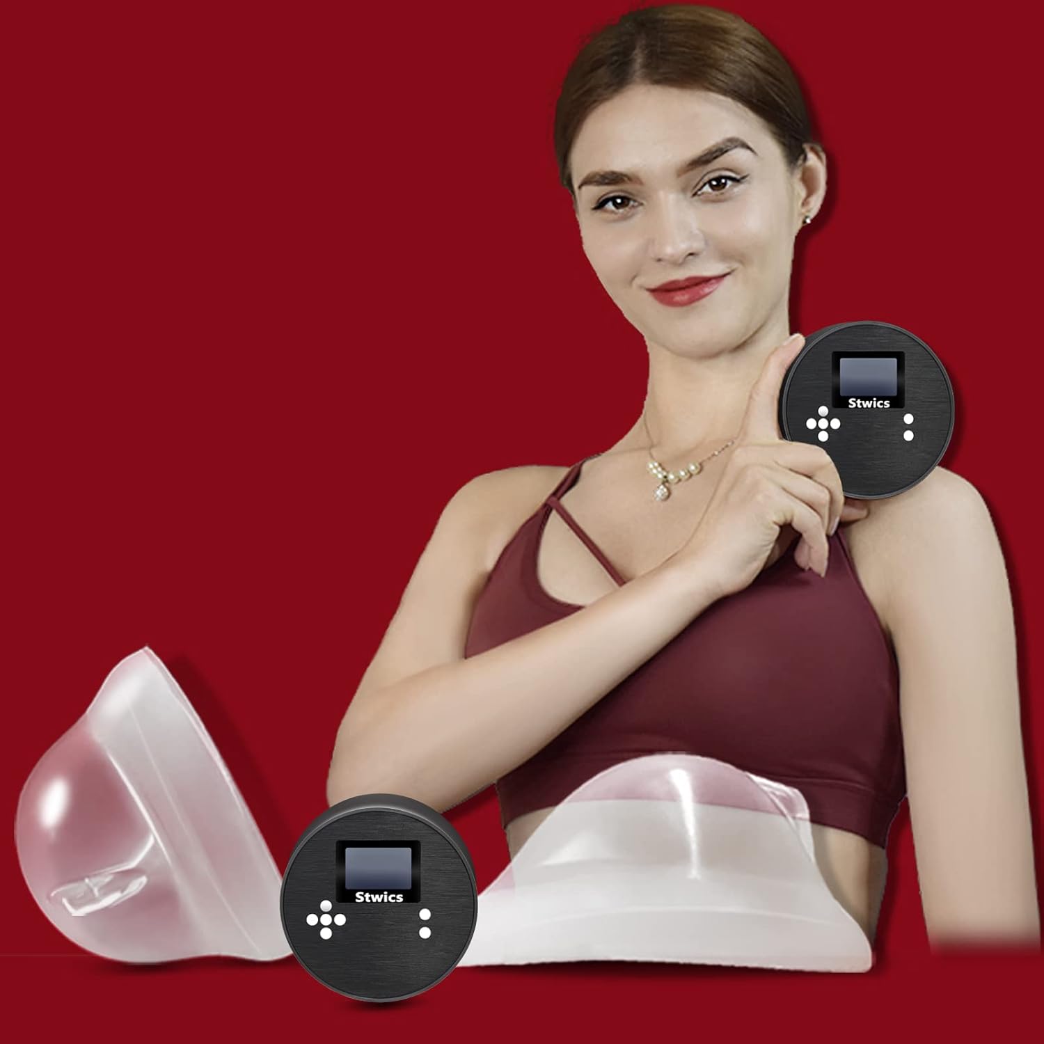 Amazon | Stwics.brava豊胸機、一定負圧牽引の物理的な乳房増大、乳房増大製品素早い乳房増大と美乳 | Stwics | 胸部ブレース