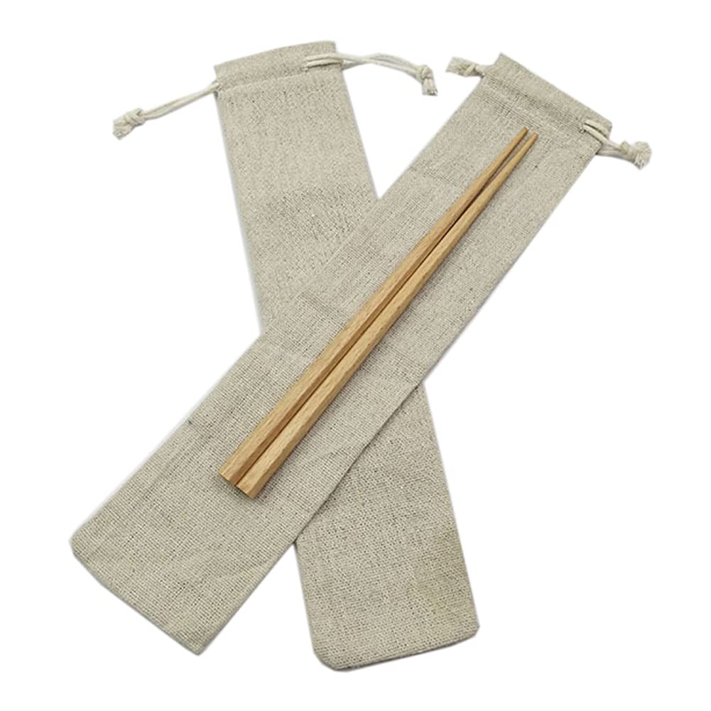 Amazon.com: 6Pcs Cotton Linen Drawstring Bag Cutlery Fork Spoon ...