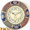 Buy Vintage Clock Large Hand-Painted Varli Design Abstract Wall Clock ...