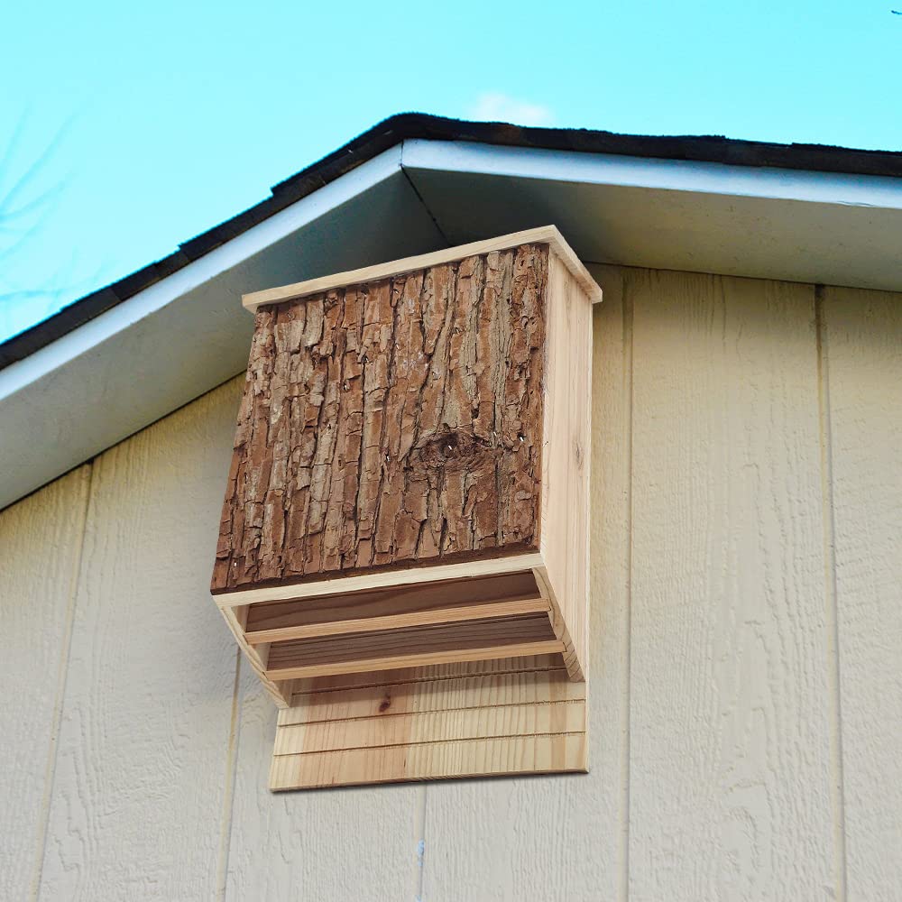 Snapklik.com : Bat Houses For Outdoors, Triple Chamber Large Bat Box ...