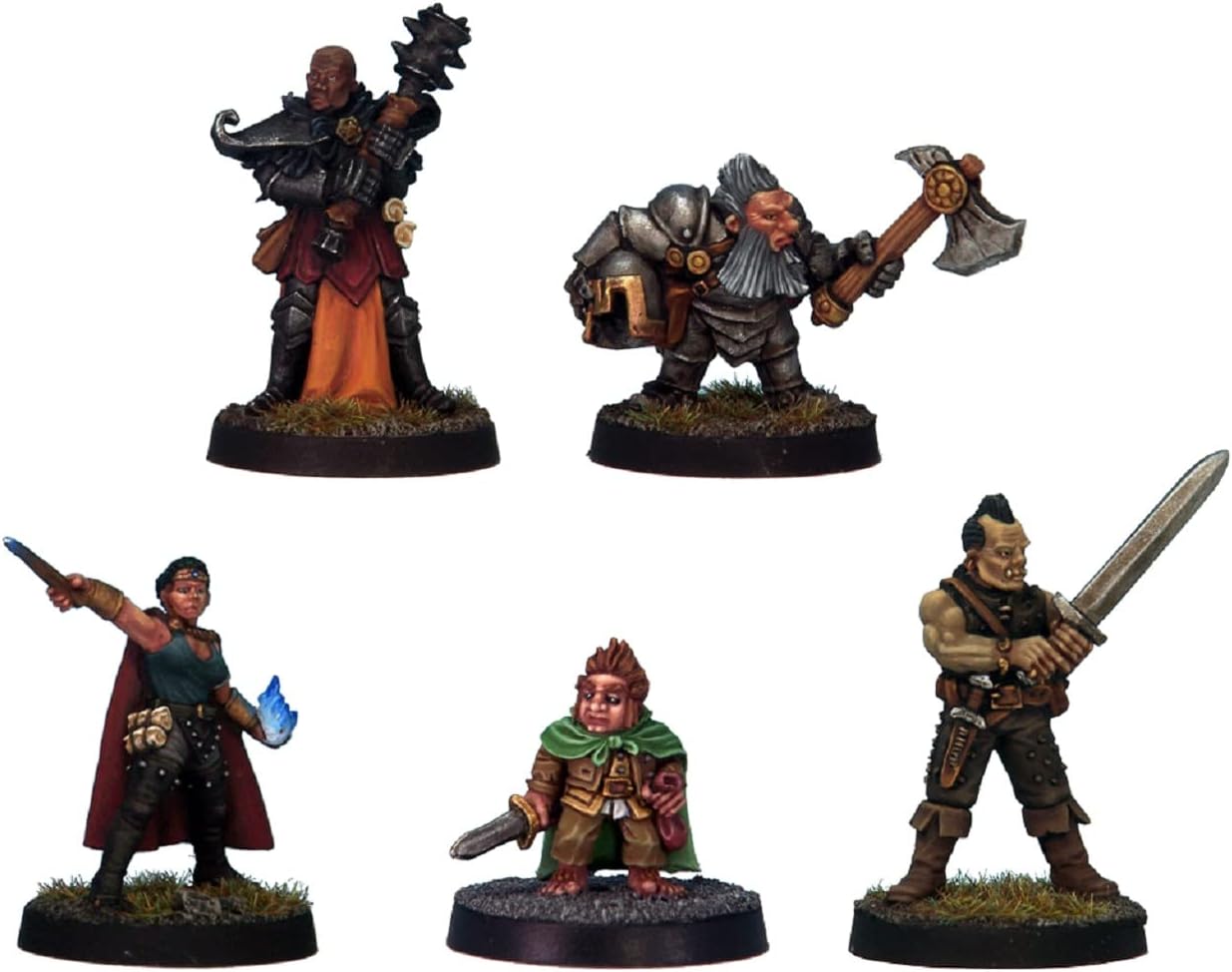 Grinning Gargoyle Adventurers Pack – 28mm White Metal Tabletop Fantasy ...