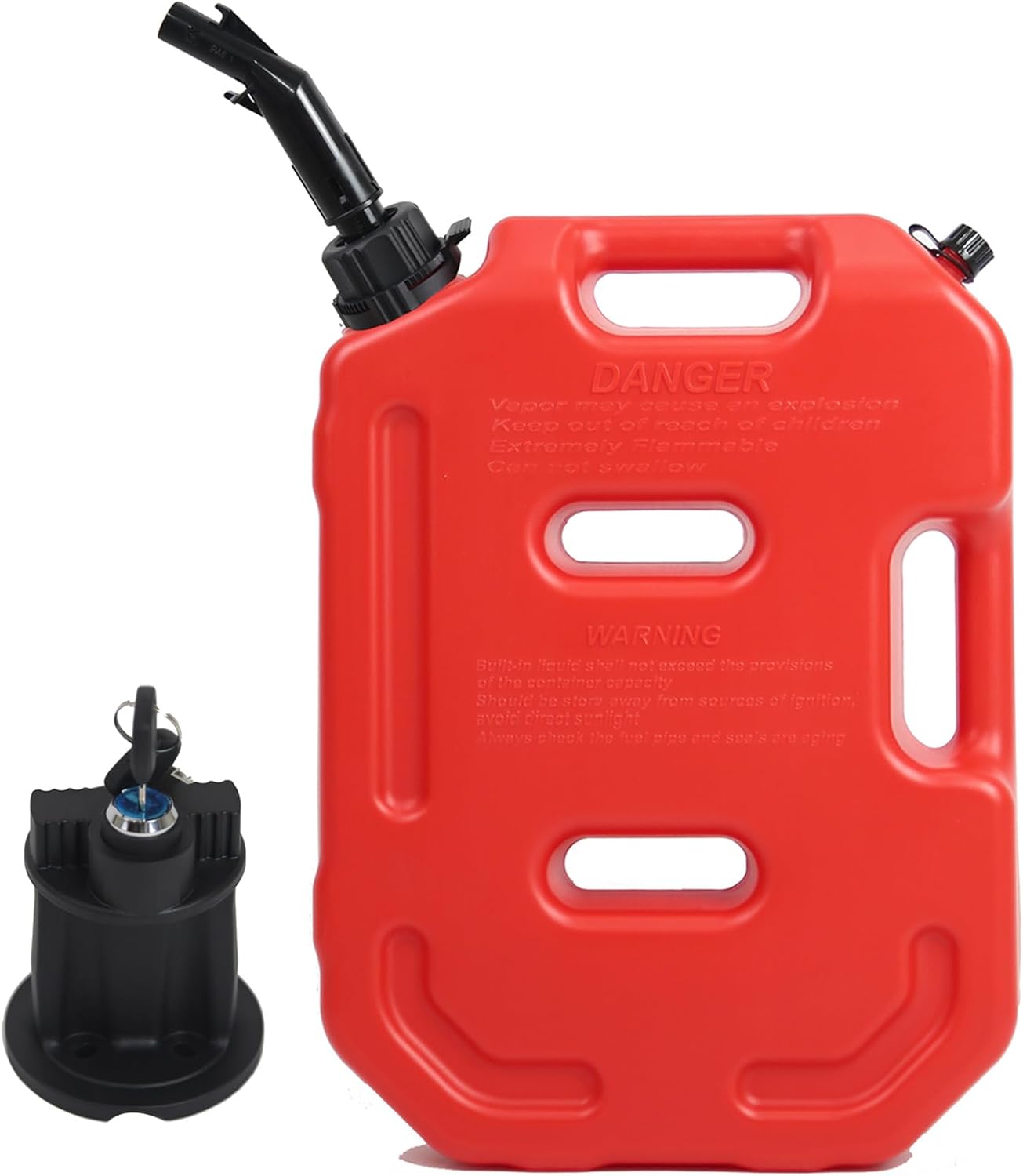Gas Can 10L/2.6 Gallon Utility Jug Fuel Contamoiner Storage Spare ...