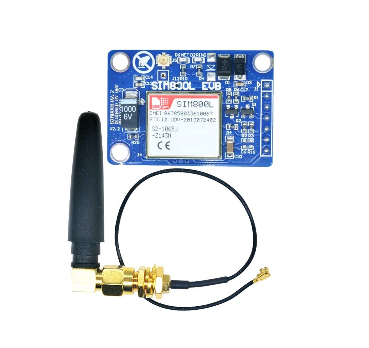 SIM800L V2.0 5V Wireless GSM GPRS MODULE Quad-Band with Antenna ...