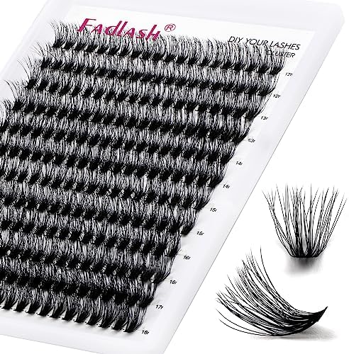 Amazon.com: Lash Clusters 144pcs DIY Eyelash Extensions 40D Curl ...