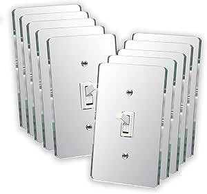 10PC Mirror Light Switch Plates Single Toggle 4.72" X 2.91" Switch ...
