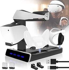 Amazon.com: PSVR2 Charging Station with LED Light, PSVR2 Controller ...