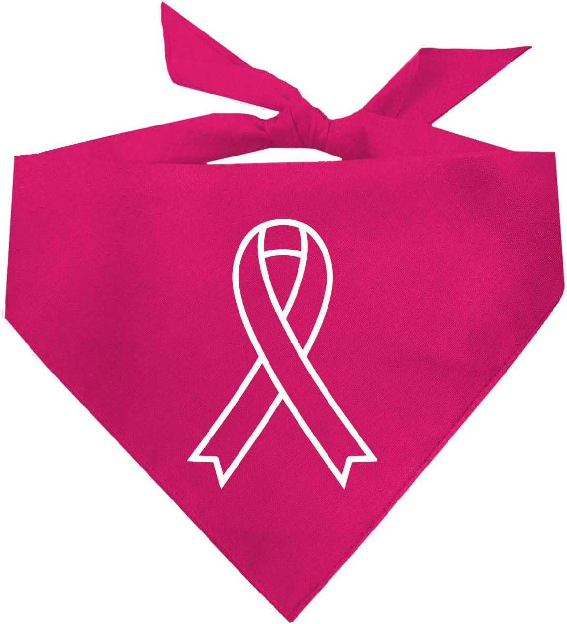 Amazon.com : Cancer Ribbon Breast Cancer Dog Bandana (Hot Pink, OS 810 ...