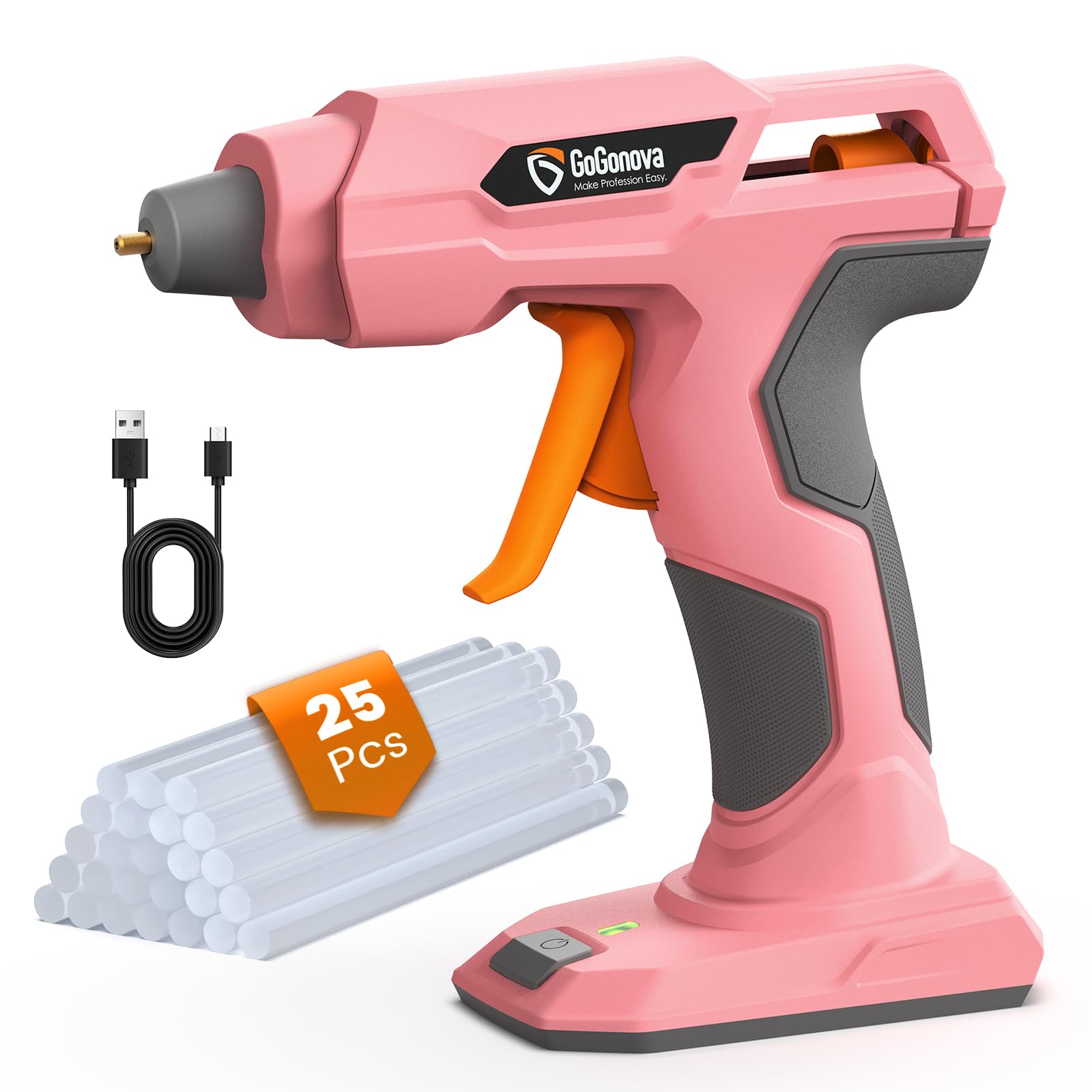 Snapklik.com : GoGonova Cordless Glue Gun, 20s Fast Preheating Anti ...